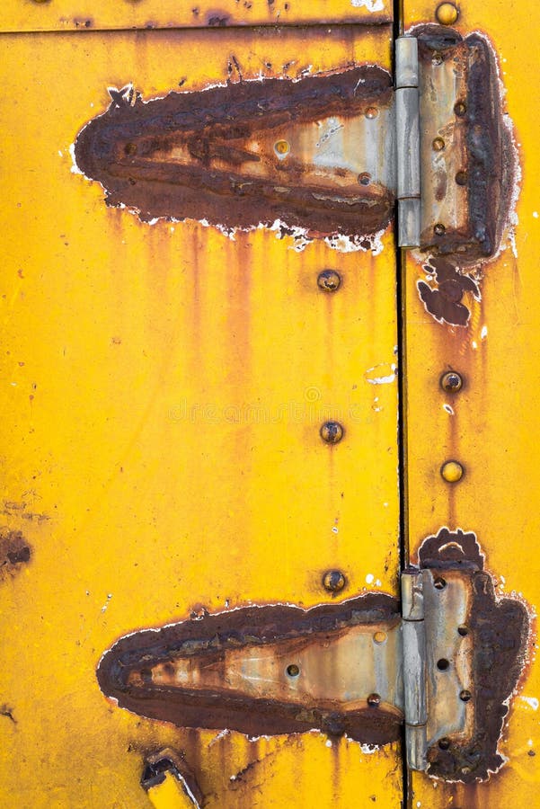 Old Rusty Yellow Metal Background Texture Stock Photo - Image of rust ...