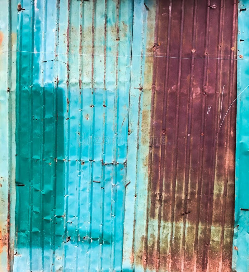 Old Rusty Zinc Sheet Texture and Surface Stock Image - Image of roof ...