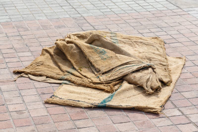 Old sacks stock image. Image of material, jute, detail - 37712159