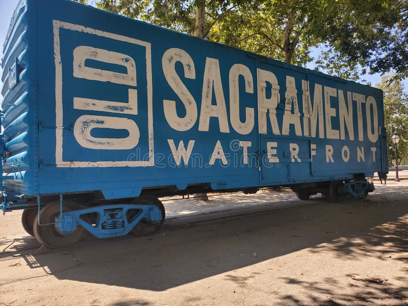 Old Sacramento Train Piece editorial photography. Image of piece ...
