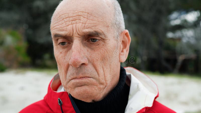 Old Sad Man Feeling Lonely stock image. Image of upset - 332780945