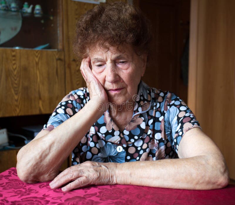 Portrait of Sad Elderly Man Stock Photo - Image of senior, people: 32189948