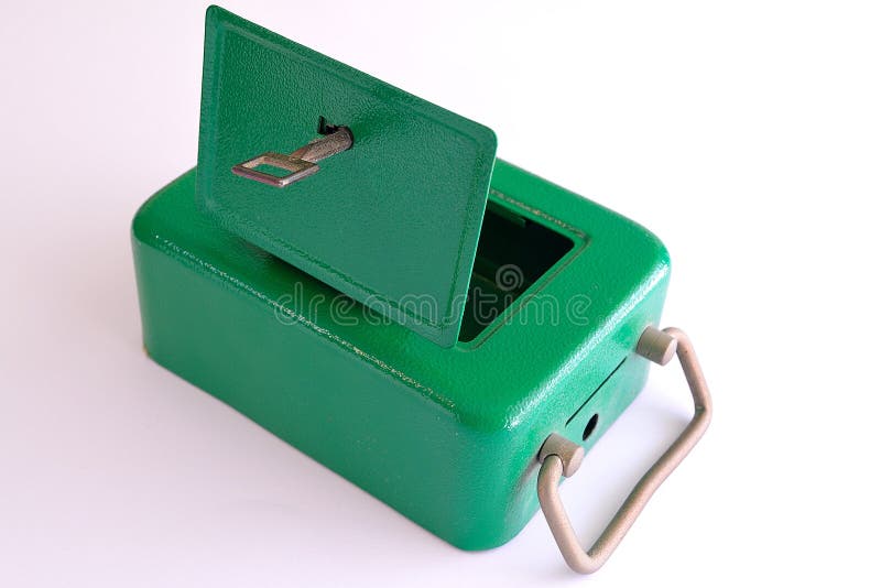 Old safe with key stock photo. Image of business, corporate - 100123966