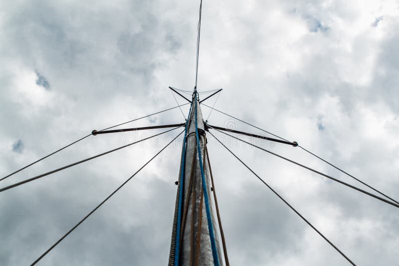 Old sail boat post stock image. Image of post, flap, sail - 80737761