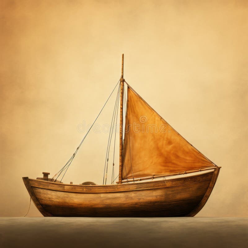 Realistic Sailing Boat at Sunset: Hyper-detailed Renderings by John ...