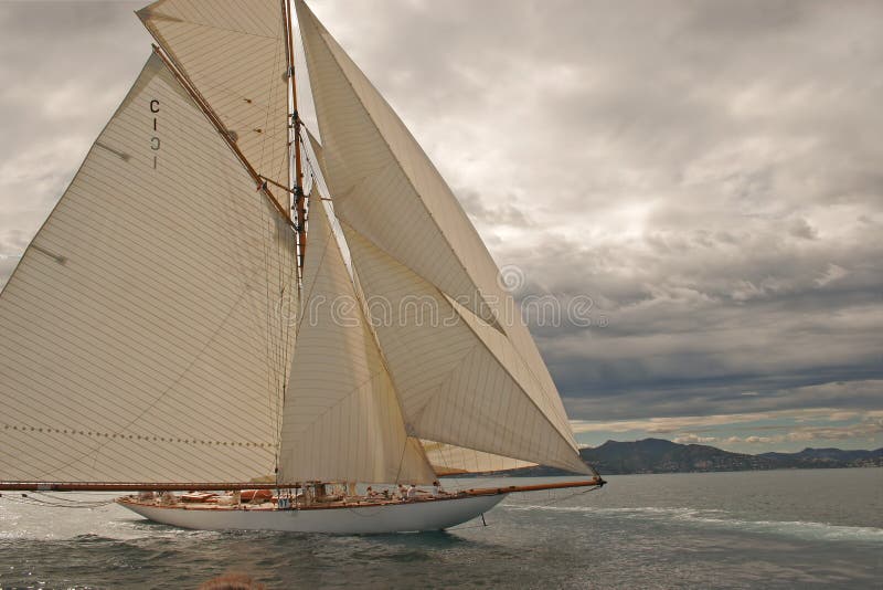 Old sailing boat stock image. Image of pleasure, sailing - 2463599