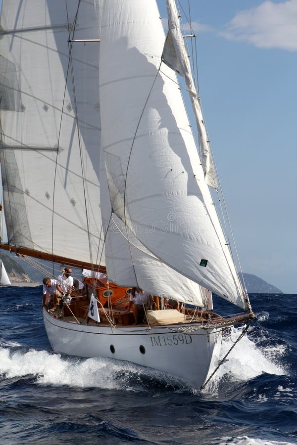 Old sailing boat stock photo. Image of liguria, water - 1635768