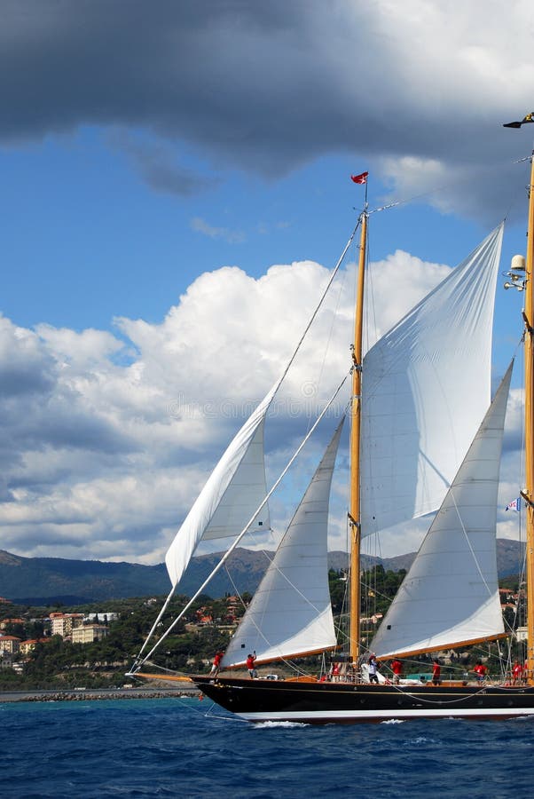Old sailing boat editorial stock image. Image of liguria - 6436579