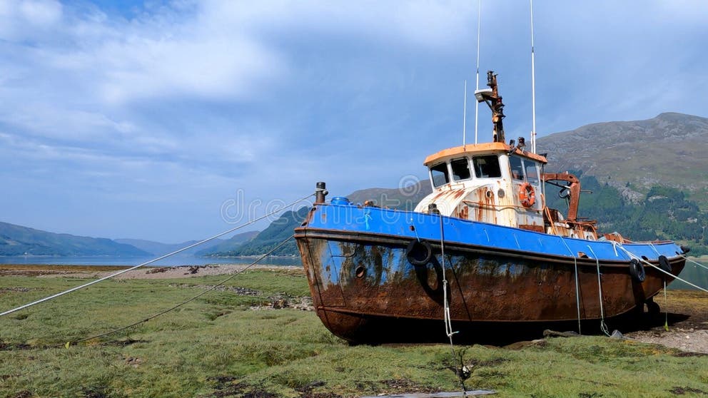 Old Sailing Boat on the Field Stock Image - Image of cloud, sail: 254422653