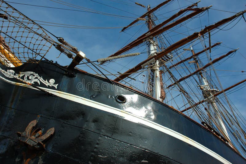 Old sailing ship stock photo. Image of rusty, rigging, pride - 558084