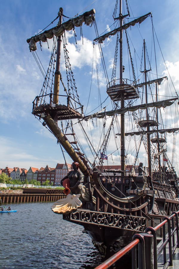 Old sailing ship rigging stock image. Image of rope, passenger - 50774741