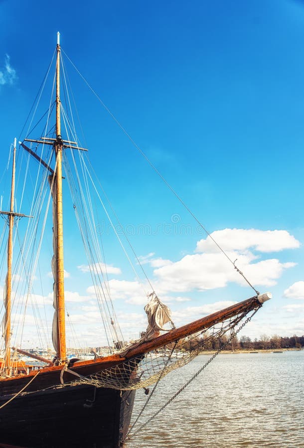 The Old Sailing Ships in Dock, Helsinki, Finland Stock Photo - Image of ...