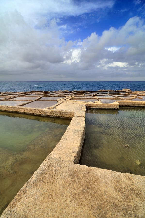 Salt evaporation ponds stock photo. Image of extreme - 19686500