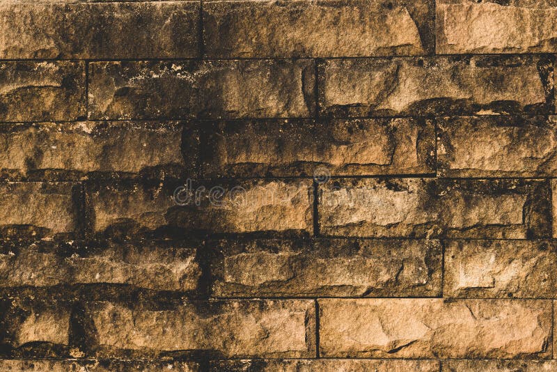 Old sand stone brick wall stock photo. Image of pattern - 152744230