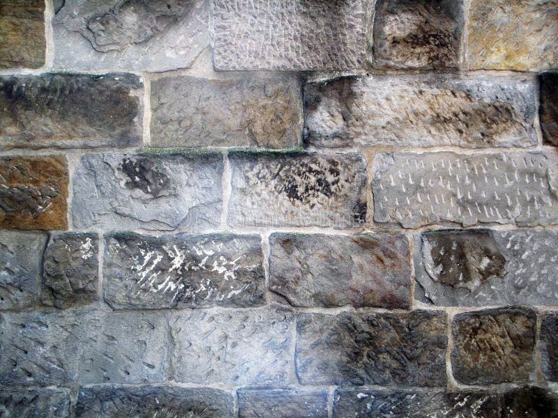 Old Sandstone Block Wall. stock photo. Image of country - 79346974