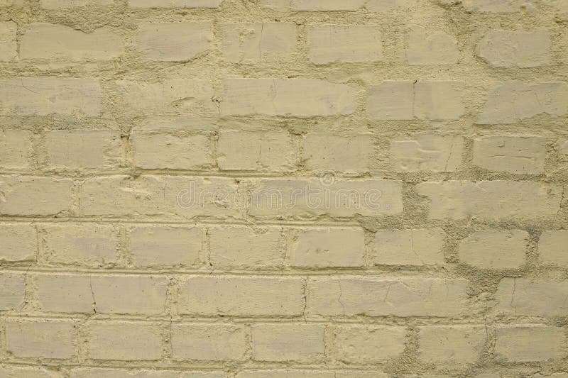 Old Sandy Yellow Brick Wall Background Stock Image - Image of texture ...