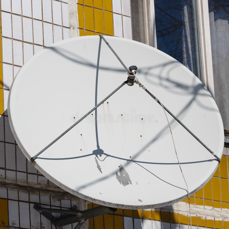 Old satellite antenna stock image. Image of connection - 30427087