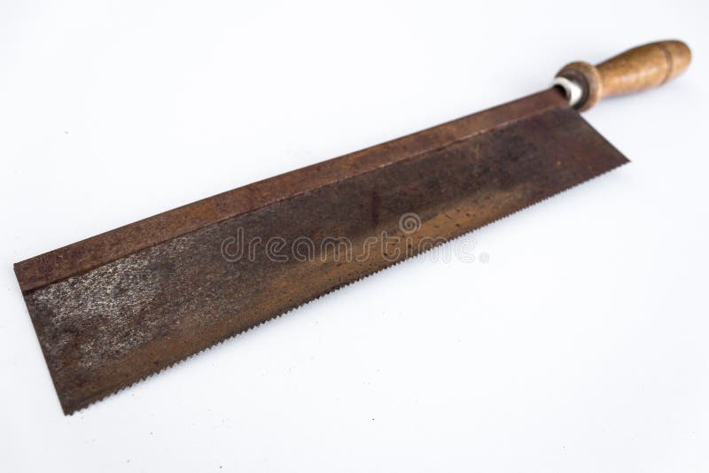 Old Saw / Rusty Handsaws Isolated - Vintage Tools on White Background ...