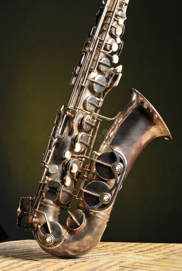 Sax with Shadow stock image. Image of color, band, cool - 5147543