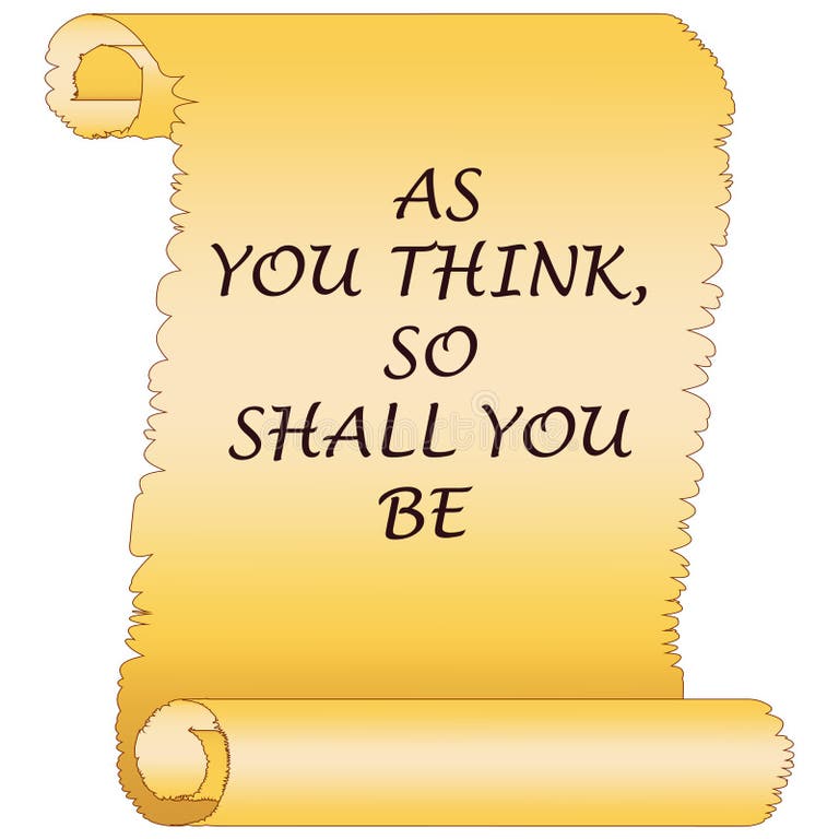 Old Saying on Ancient Scroll Stock Vector - Illustration of graphic ...