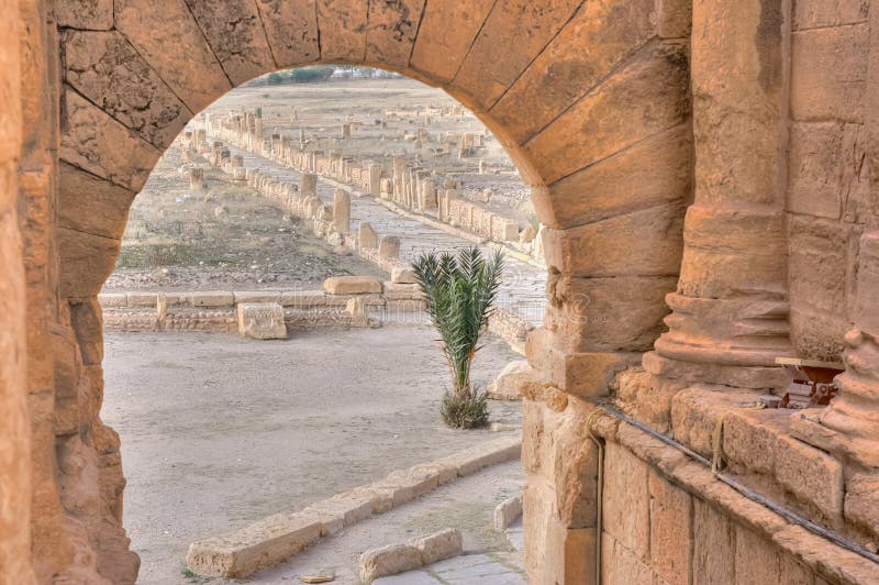 Old Sbeitla stock photo. Image of destination, africa - 22432988