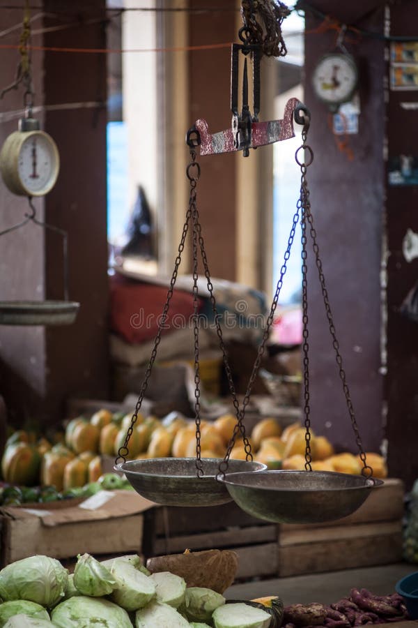 Old scales in market stock image. Image of fruits, damascus - 72987251