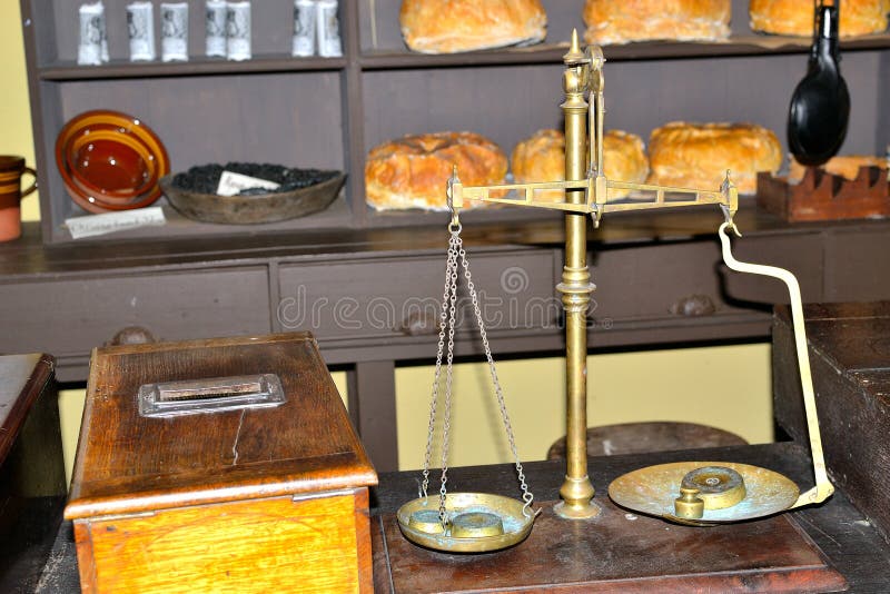 Old food scales stock photo. Image of background, healthy - 32833038