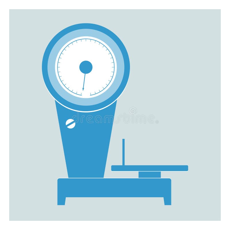 Weight scale icon outline stock vector. Illustration of counterbalance ...
