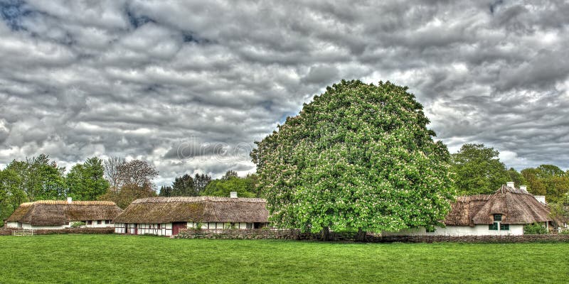Old Scandinavian Farm in HDR Stock Image - Image of architecture ...