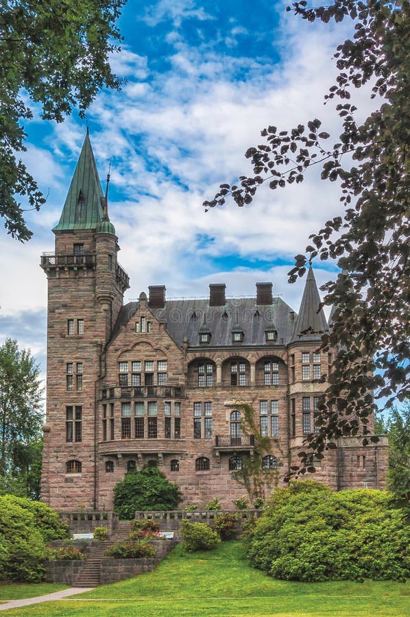 Old Scandinavian Teleborg Castle in Sweden Stock Image - Image of ...