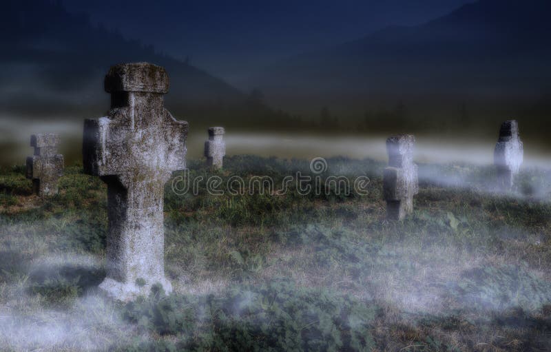 Scary Graveyard stock photo. Image of evil, tomb, dirty - 27030450