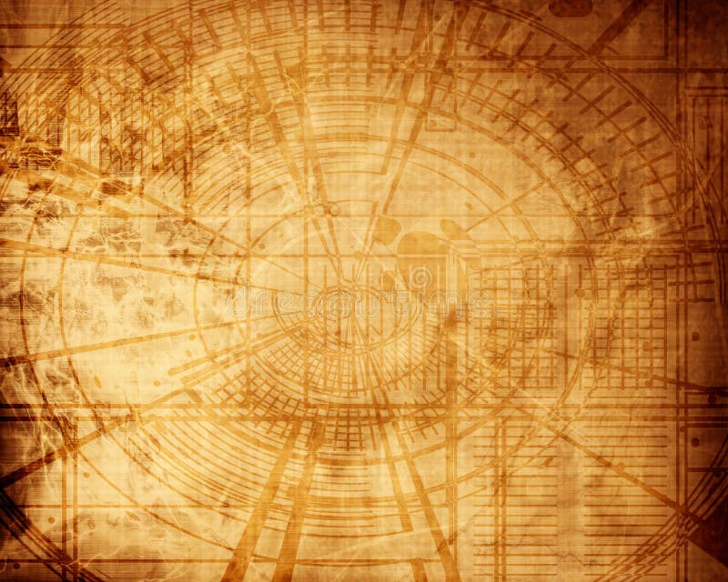 Old Technical Drawing stock vector. Illustration of machinery - 29337322