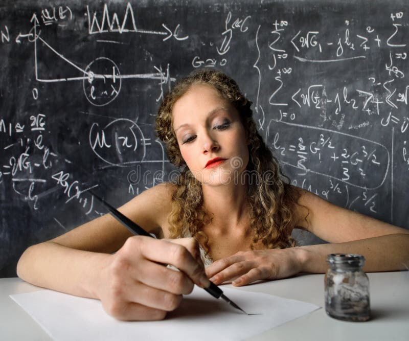 Old school stock image. Image of young, letter, exam - 10411201