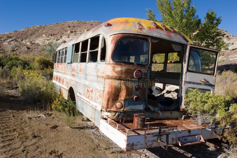 179 Old Rusty Abandoned School Bus Stock Photos - Free & Royalty-Free ...