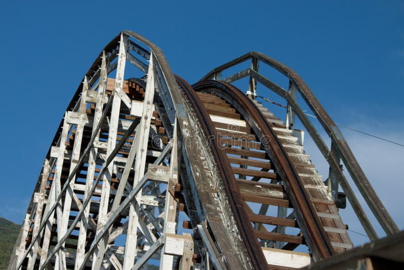 Old School Coaster Track stock photo. Image of leisure - 20872574