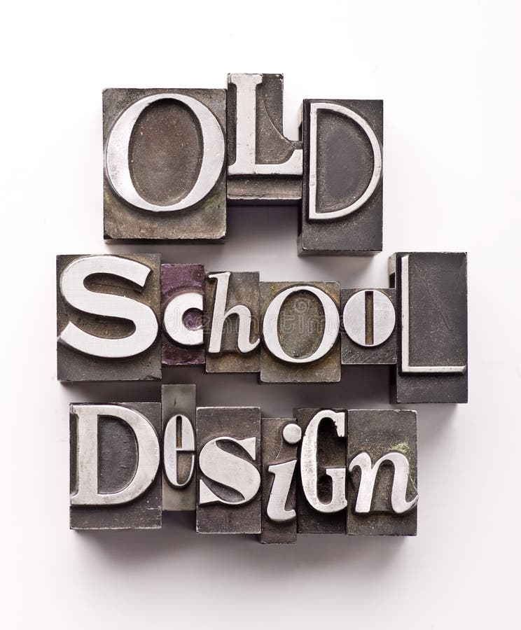 Old School design stock image. Image of lead, sans, school - 5598295