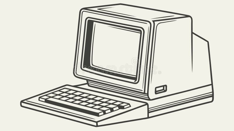 Old Desktop System Stock Illustrations – 1,977 Old Desktop System Stock ...