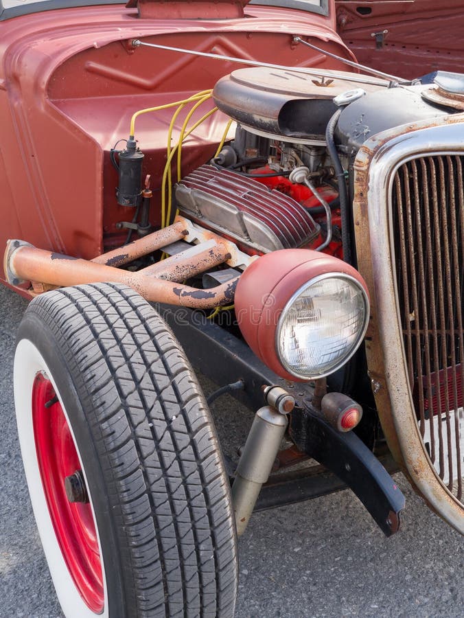 Old School Hot Rod stock image. Image of motorcar, side - 33248091