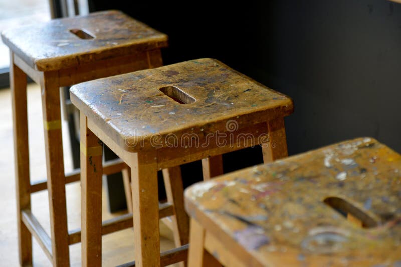 Old school lab stools stock photo. Image of kitchen - 141222536
