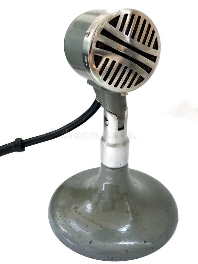 Old school microphone stock photo. Image of instrument - 31190226