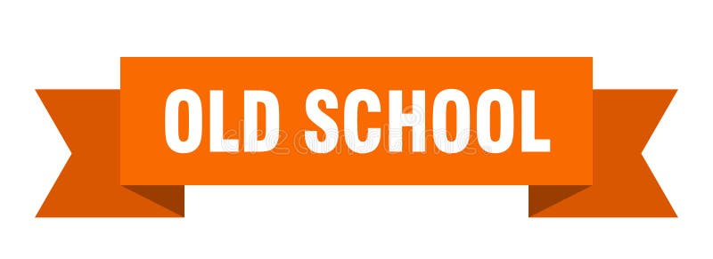 Old school ribbon. stock vector. Illustration of band - 191264488