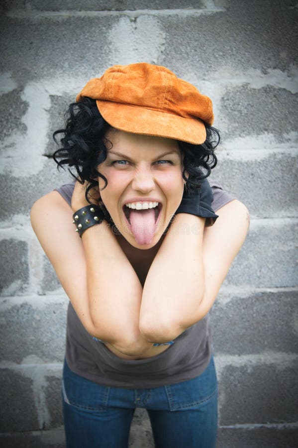 Old school rock girl stock image. Image of girl, metal - 20994321