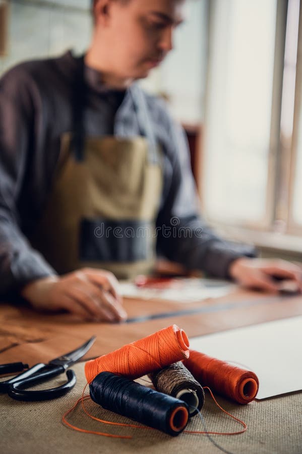 Cobbler at work stock image. Image of obsolete, worker - 28515925