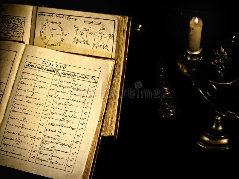 Old science book stock image. Image of magic, culture - 8856805