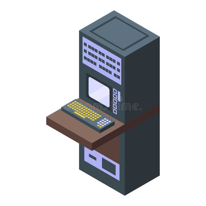 Old Science Computer Icon Isometric Vector. Sun Observatory Stock ...