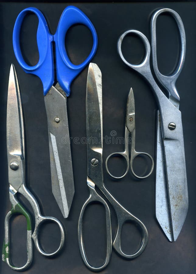 Old scissors stock image. Image of metal, aged, worn - 24182563
