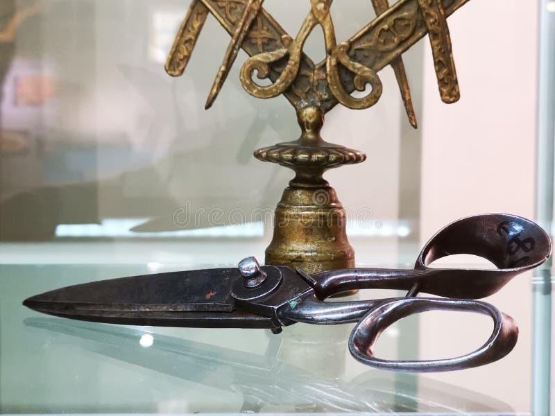 Old Scissors Details - Window View Stock Image - Image of view, steel ...