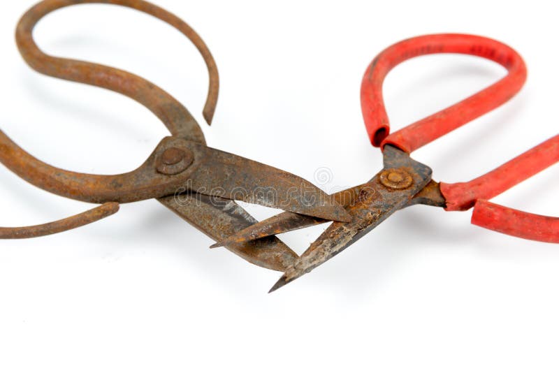Old scissors full of rust stock photo. Image of antique - 44039518