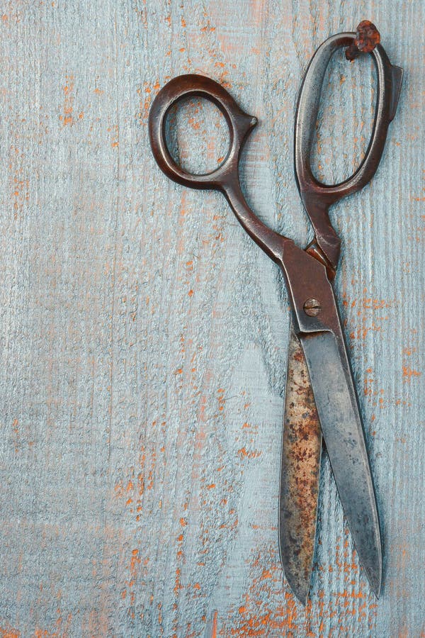 Old scissors stock photo. Image of equipment, vertical - 53662352