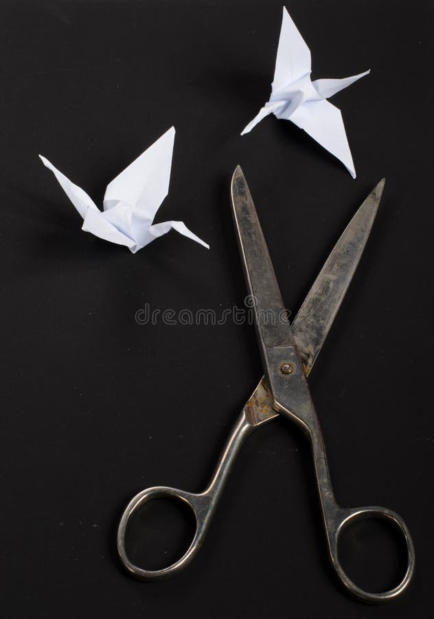 Old scissors stock image. Image of retro, cranes, vintage - 40921375